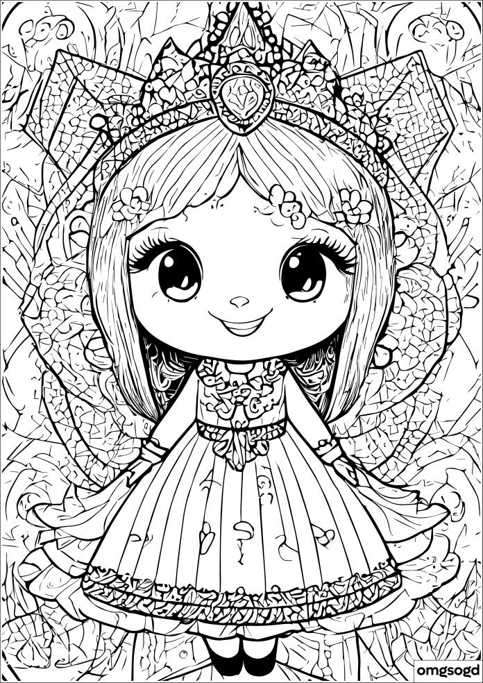 11 Free Kawaii Game Characters on Stained Glass Background Coloring Pages