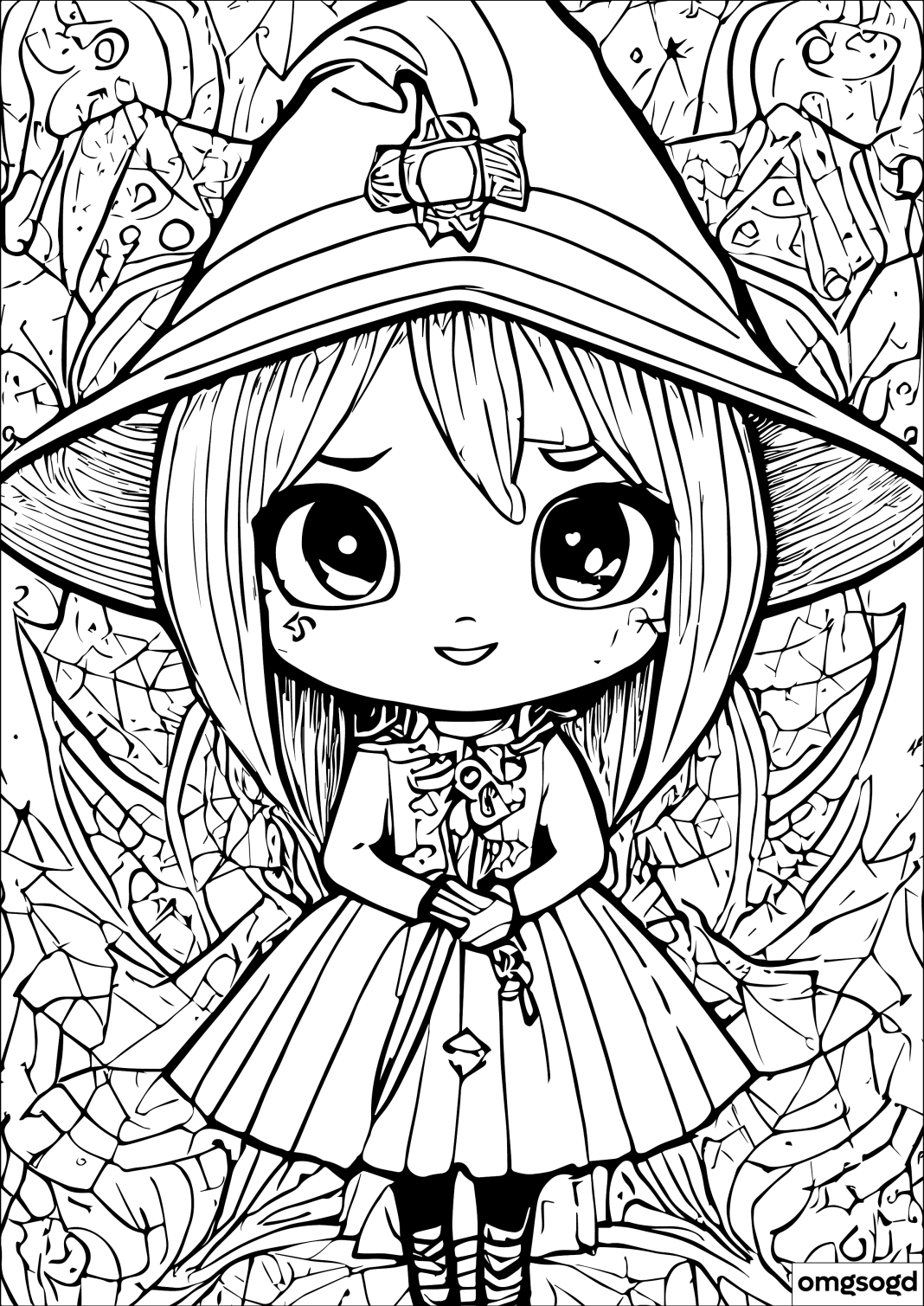 11 Free Kawaii Game Characters on Stained Glass Background Coloring Pages