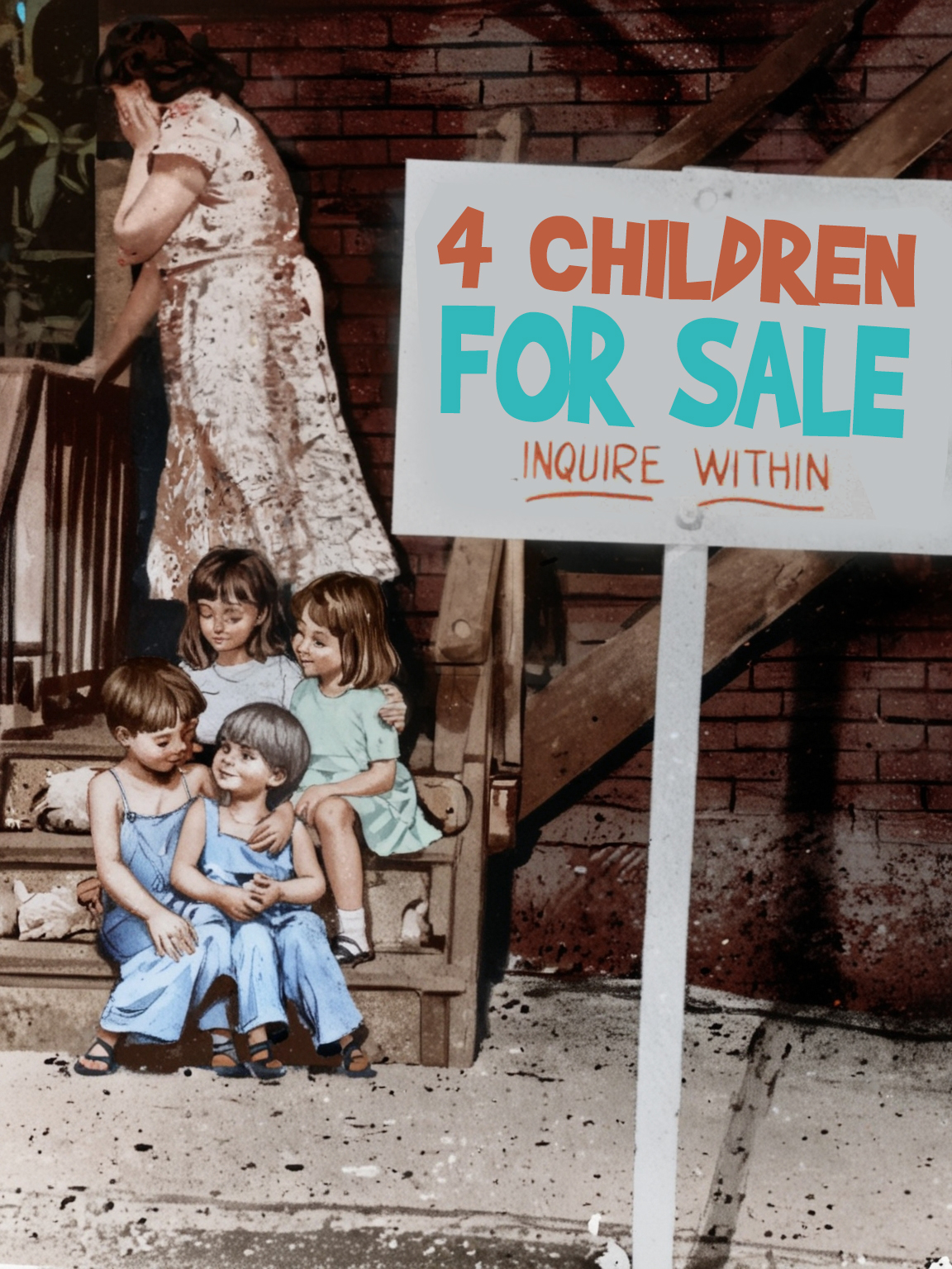 The “4 Children for Sale” Photo: A Desperate Act in a Post-War Boom ...